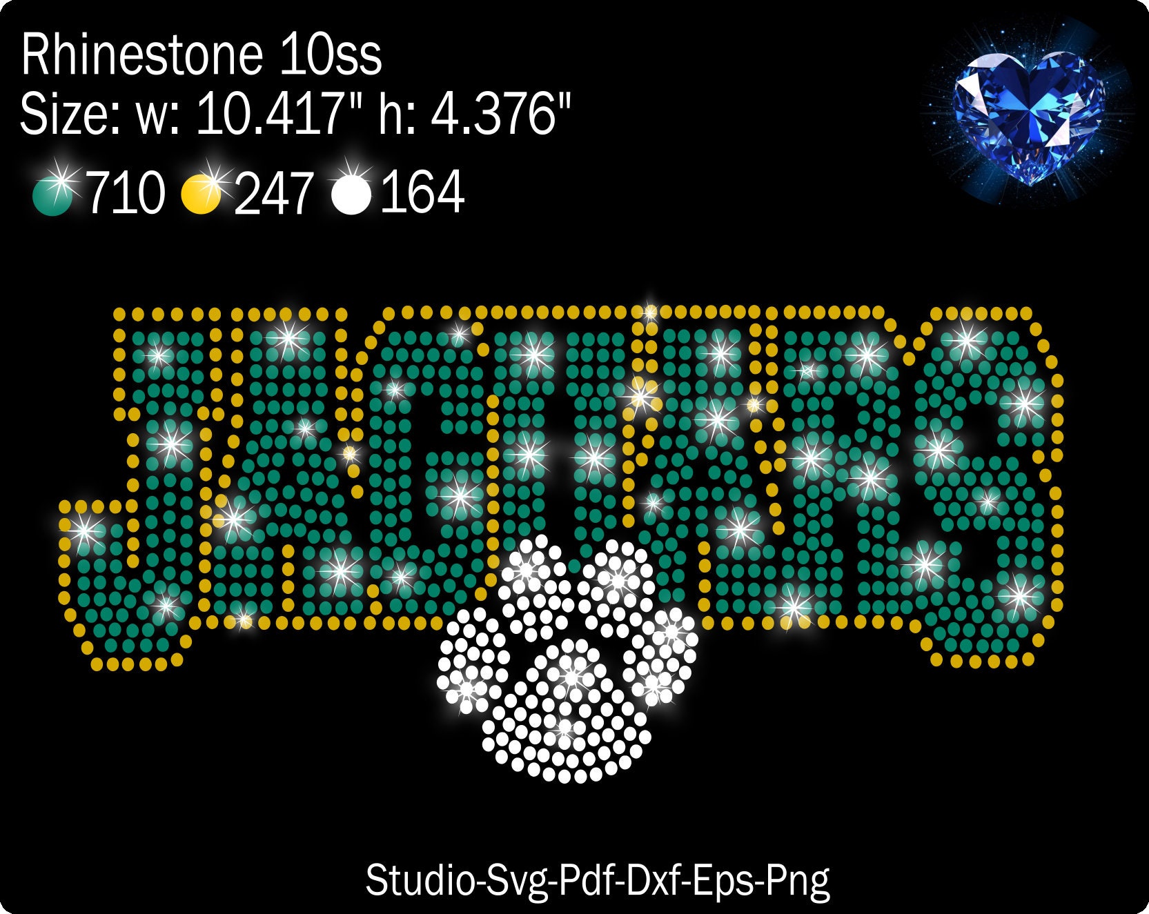 Jaguars Rhinestone, Jaguars Svg, Rhinestone Svg, Rhinestone Template ...