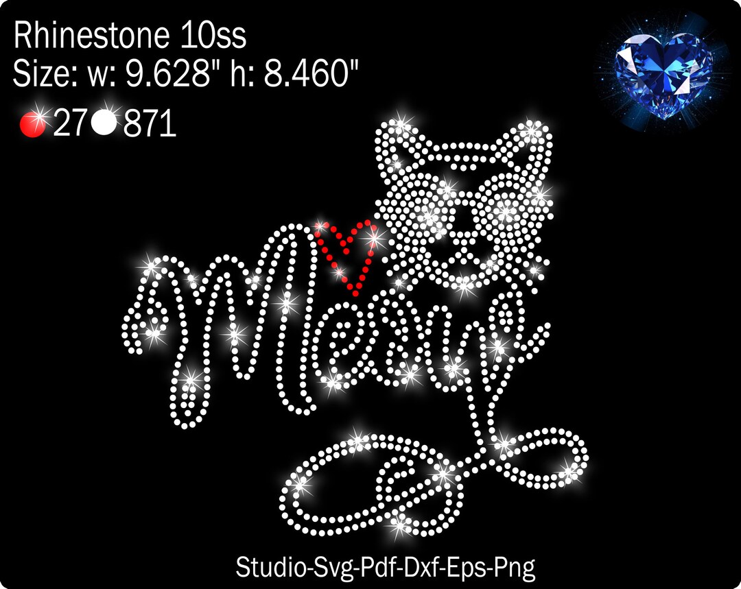 Cat Rhinestone, Cat Svg, Cat Template, Rhinestone, Rhinestone Svg ...