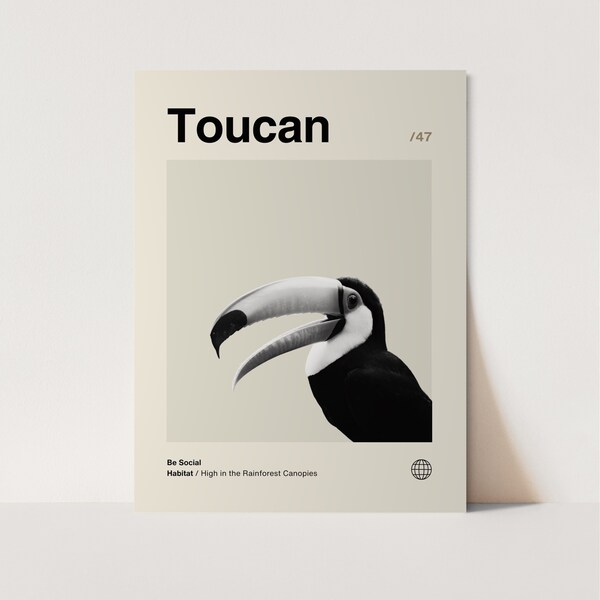 Toucan Poster - Etsy