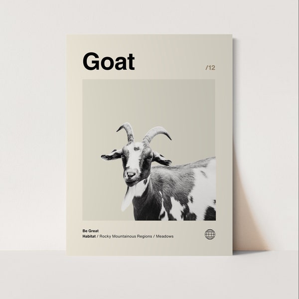 Goat Poster - Etsy