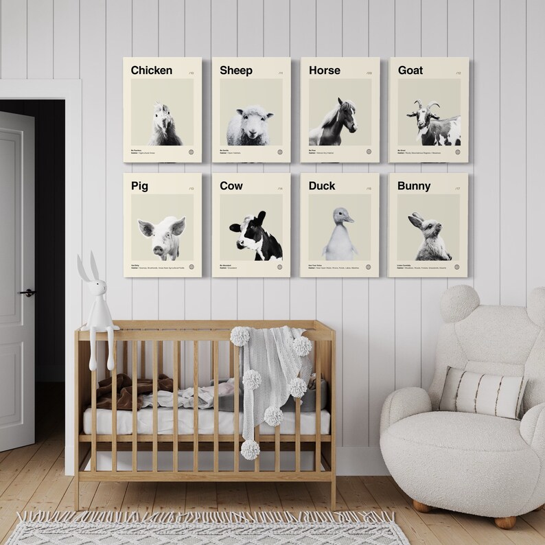 Farm Bundle Poster, Farm Animals Poster, Farm Animal Prints, Farm ...