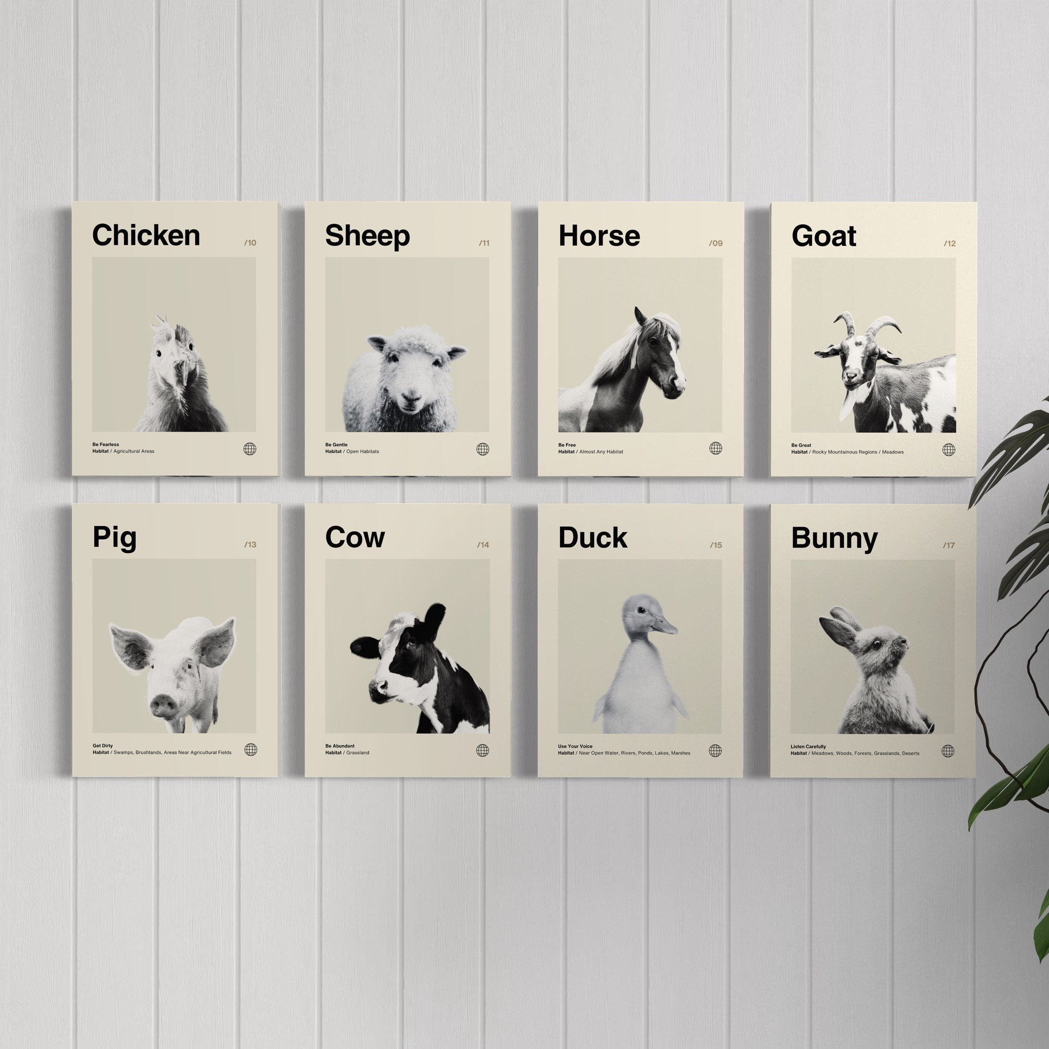 Farm Bundle Poster, Farm Animals Poster, Farm Animal Prints, Farm ...