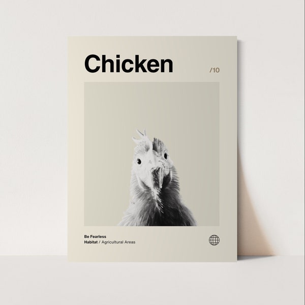 Chicken Poster - Etsy