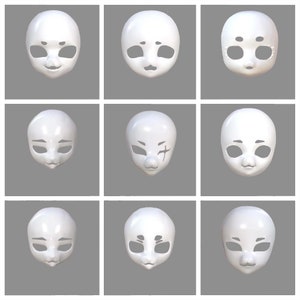 3D Printed Resin Kig Fursuit Head Base 25CM, Kigurumi Furry Head, 8 ...