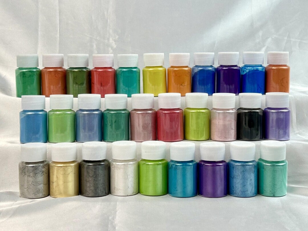 Premium High Quality Colored Mica Powder Slime Glue Mermaid Polarizing ...