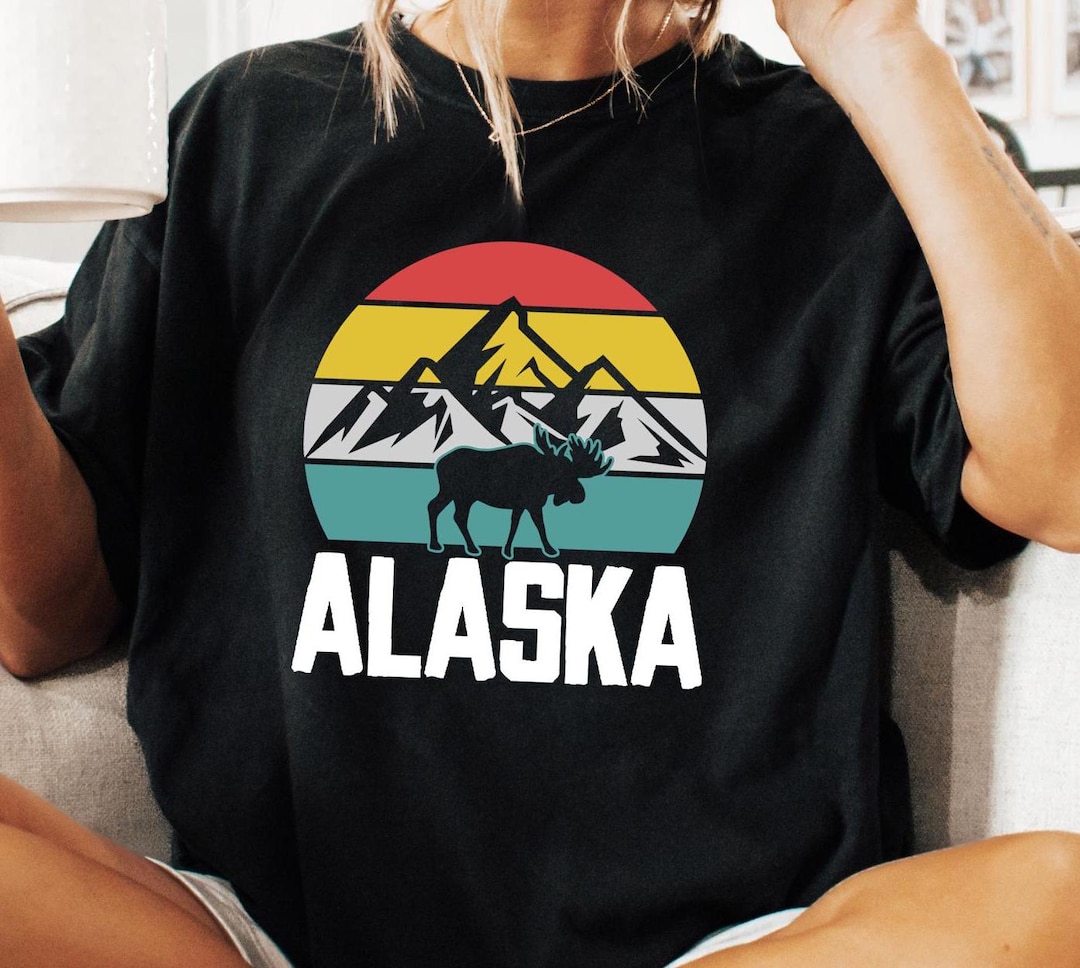 Custom Alaska 2025 Shirt,alaska Mountains Shirt,vintage Alaska T-shirt ...