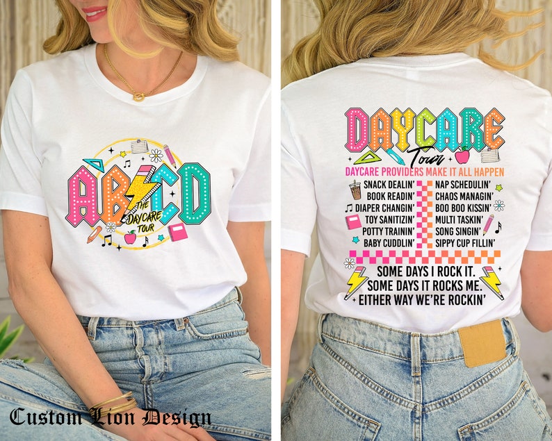 Daycare Teacher Shirt, ABCD Daycare Tour Shirt, Teacher Appreciation ...