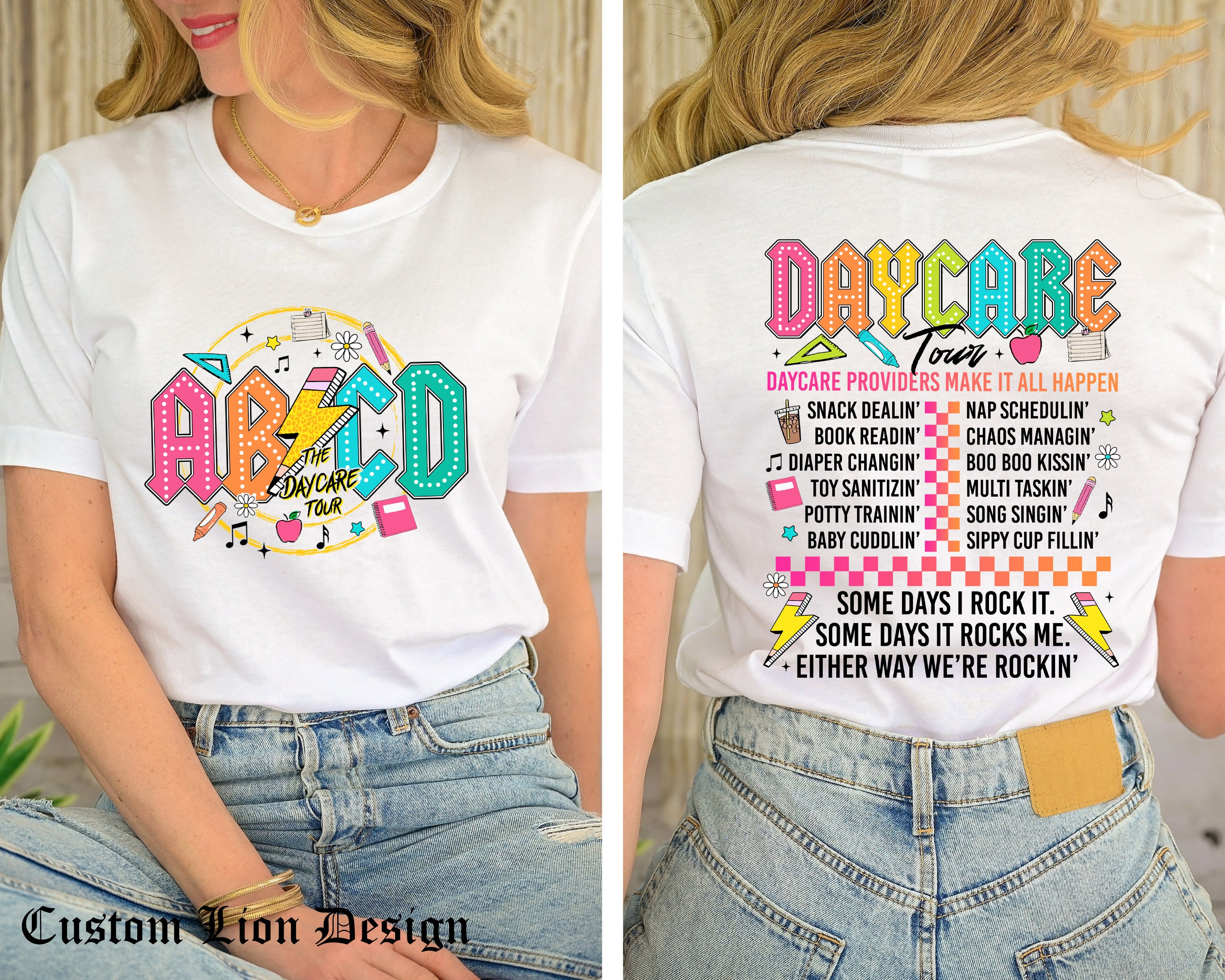 Daycare Teacher Shirt, ABCD Daycare Tour Shirt, Teacher Appreciation ...