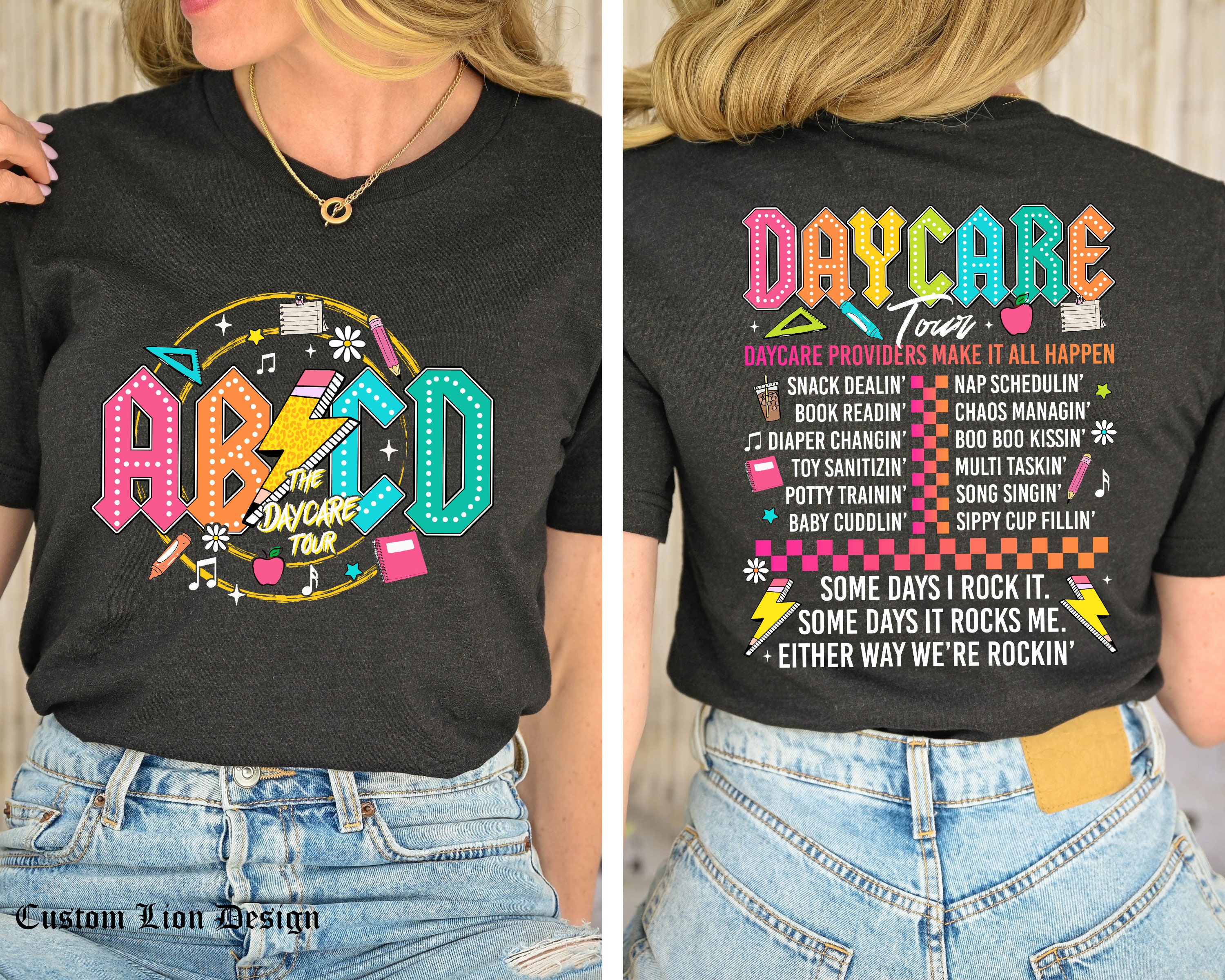 Daycare Teacher Shirt, ABCD Daycare Tour Shirt, Teacher Appreciation ...