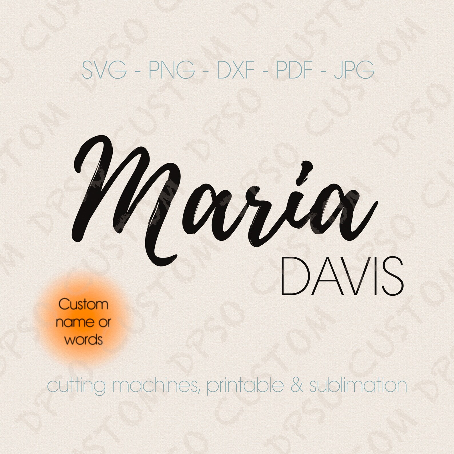Custom Beautiful Name Text | Cut | Calligraphy | Lettering | Font ...