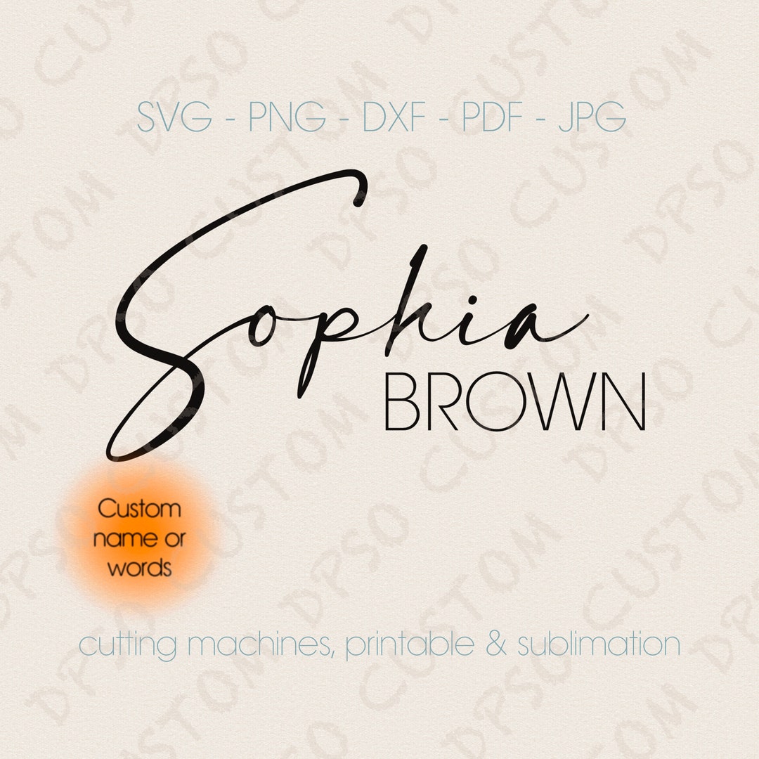 Custom Beautiful Name Text | Cut | Calligraphy | Lettering | Font ...