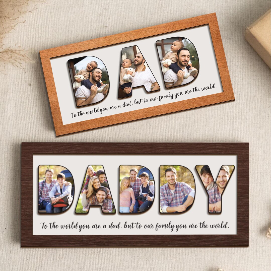 Personalized Dad Photo Sign, Custom Daddy Photo Frame, Photo Daddy You ...
