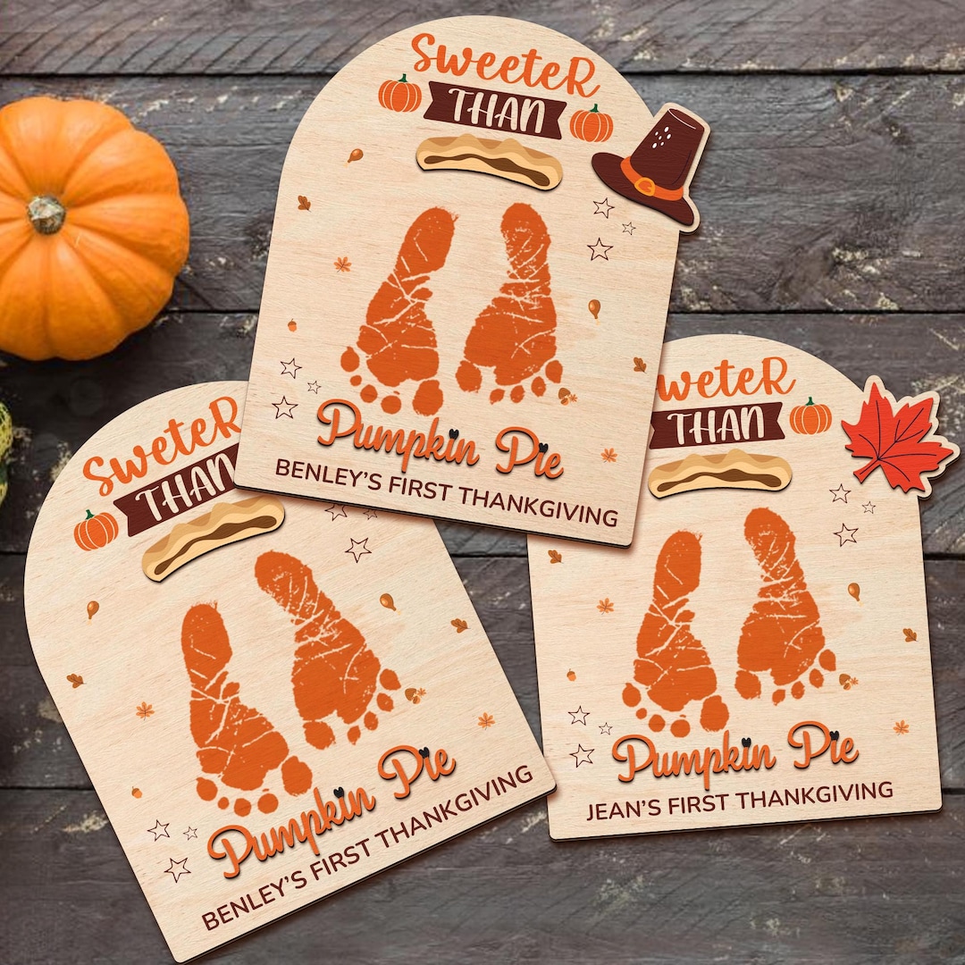 Custom DIY Thanksgiving Footprint Craft, Sweeter Than Pumpkin Pie ...