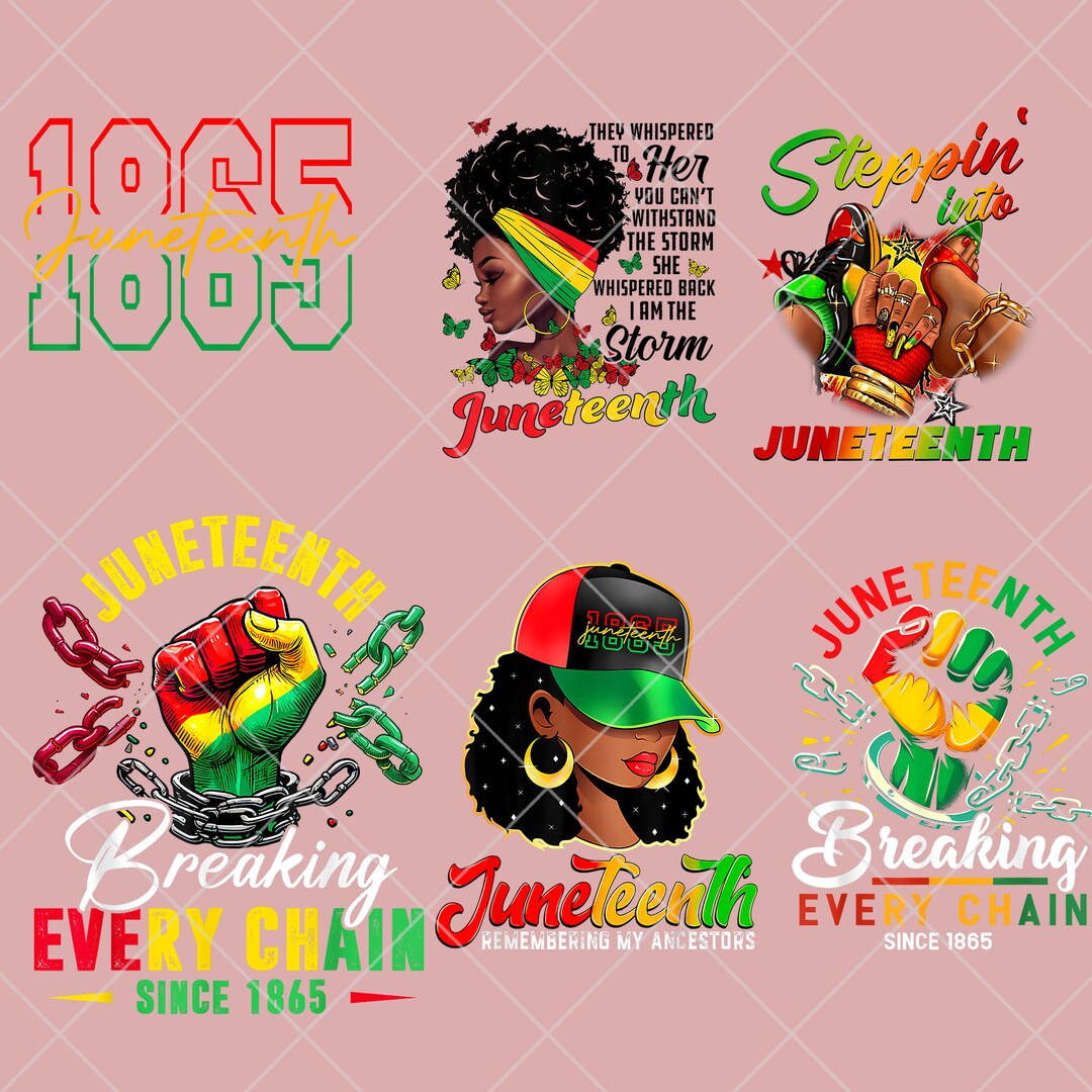 Juneteenth PNG Bundle, Juneteenth Sublimation Png, Free-ish, Black ...