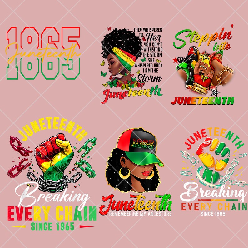 Juneteenth PNG Bundle, Juneteenth Sublimation Png, Free-ish, Black ...