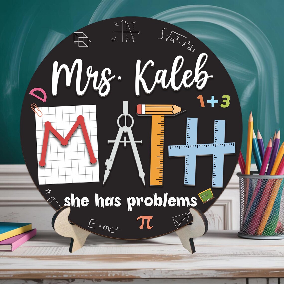 Custom Math Teacher Sign, Custom Math Room Sign, Custom Teacher Gift ...