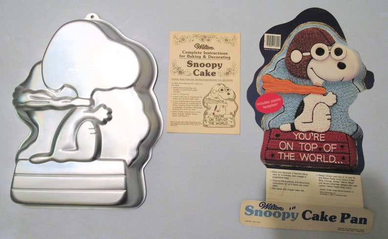 Vintage Wilton Cake Pans Peanuts Characters Snoopy or Charlie Brown - Etsy