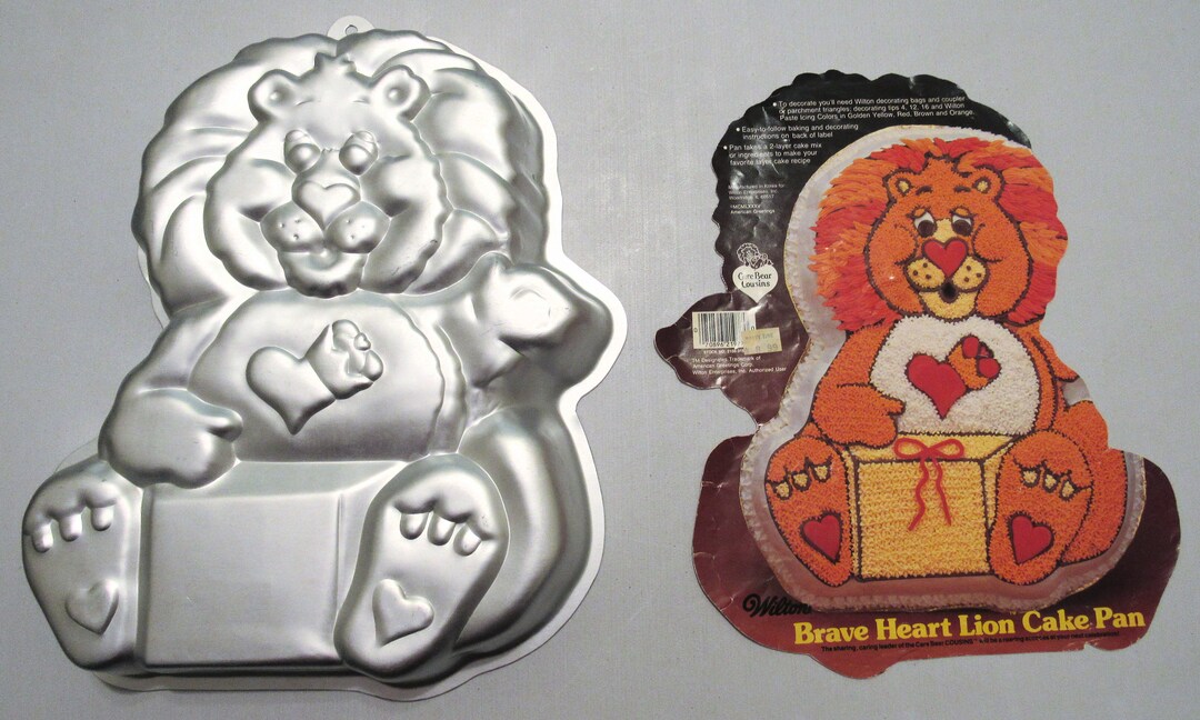 Vintage Wilton Cake Pans Cartoon Character - Care Bear Cousin Brave ...