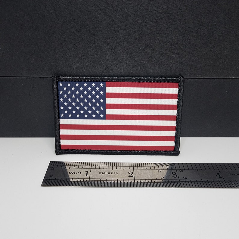 USA Flag Morale Patch Custom Tactical Patch 2x3 Inch United States Flag ...