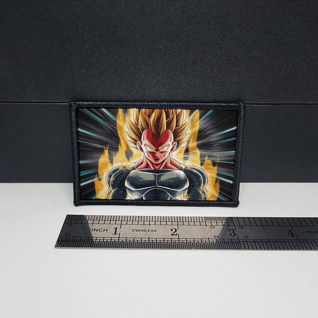 Anime Inspired Morale Patch Custom Tactical Vegeta Super Saiyan 2x3 ...