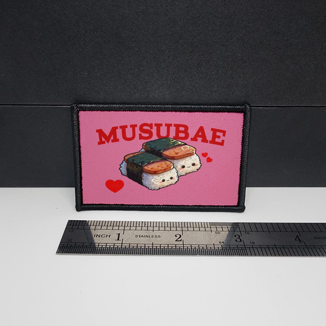Musubae Musubi Funny Cute Kawaii Morale Patch Custom Tactical Patch 2x3 ...