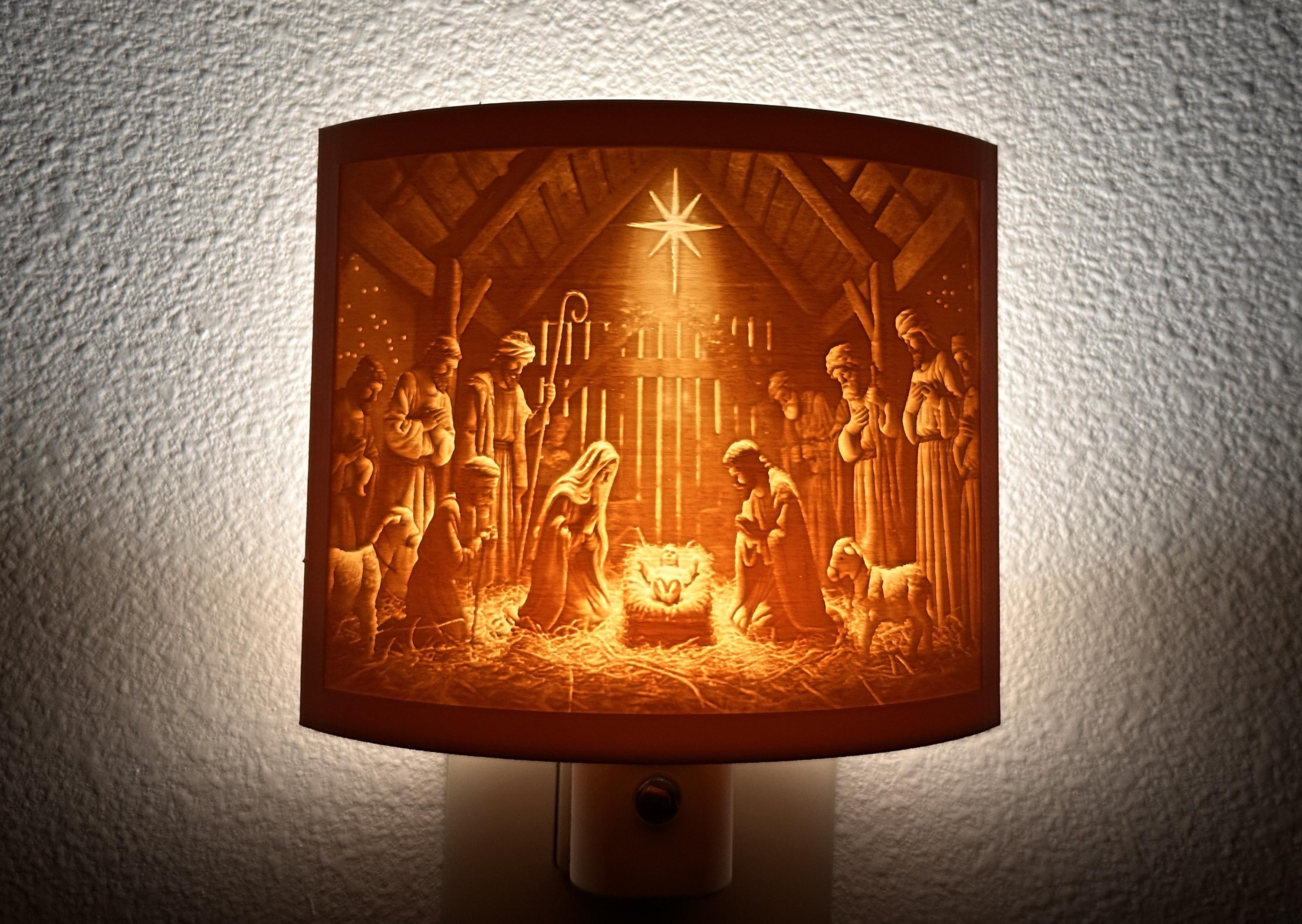 Nativity Scene Night Light - Etsy