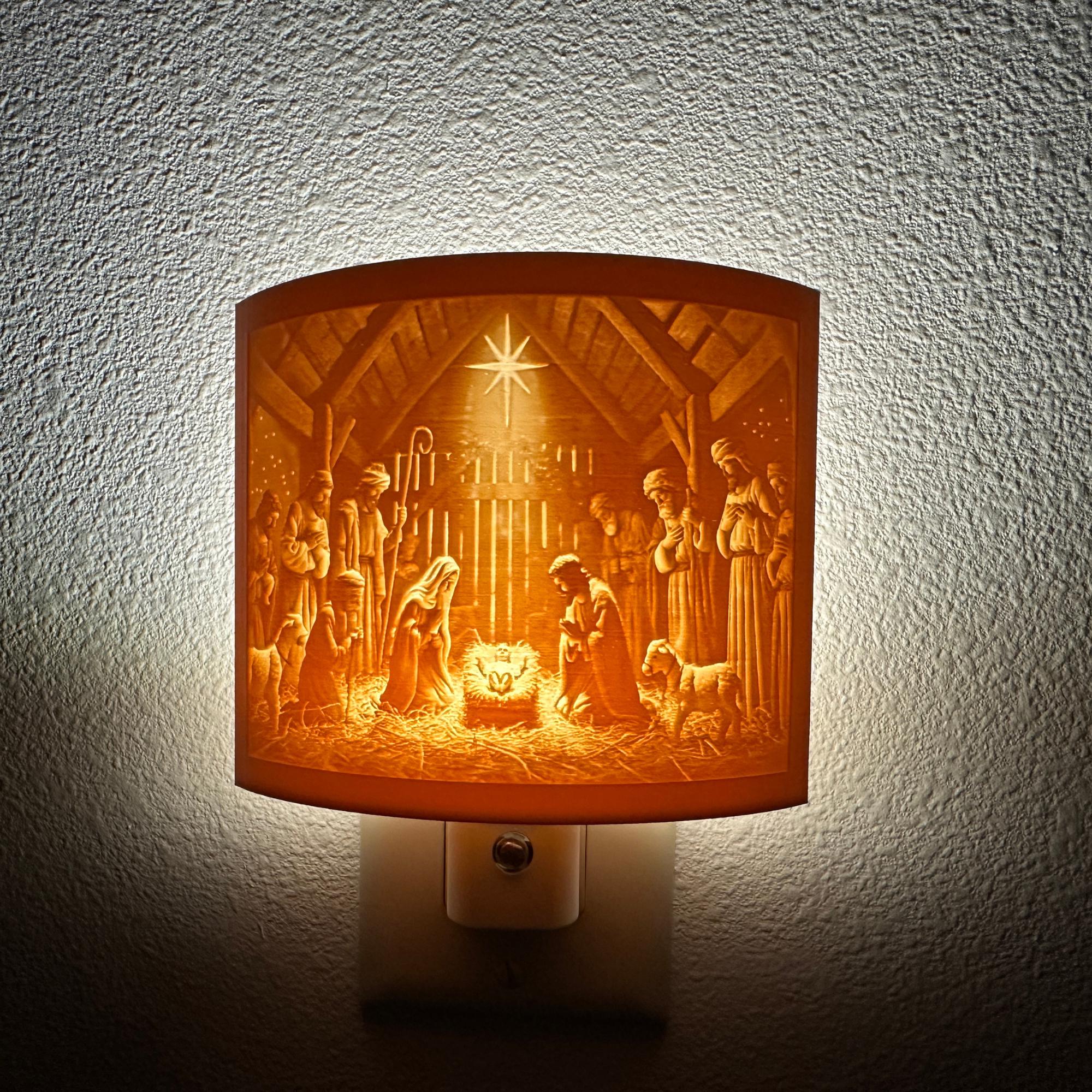 Nativity Scene Night Light - Etsy