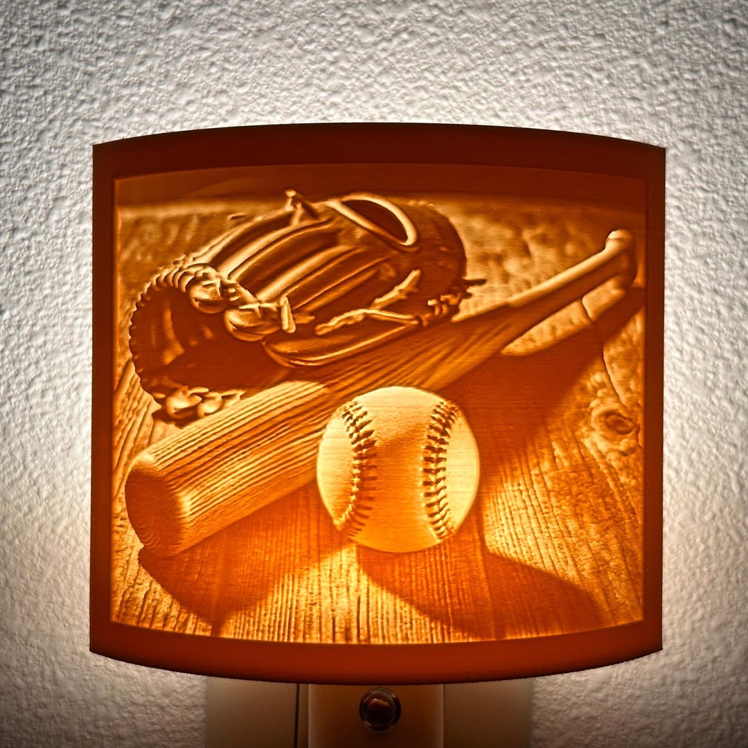 Baseball Theme Night Light - Etsy