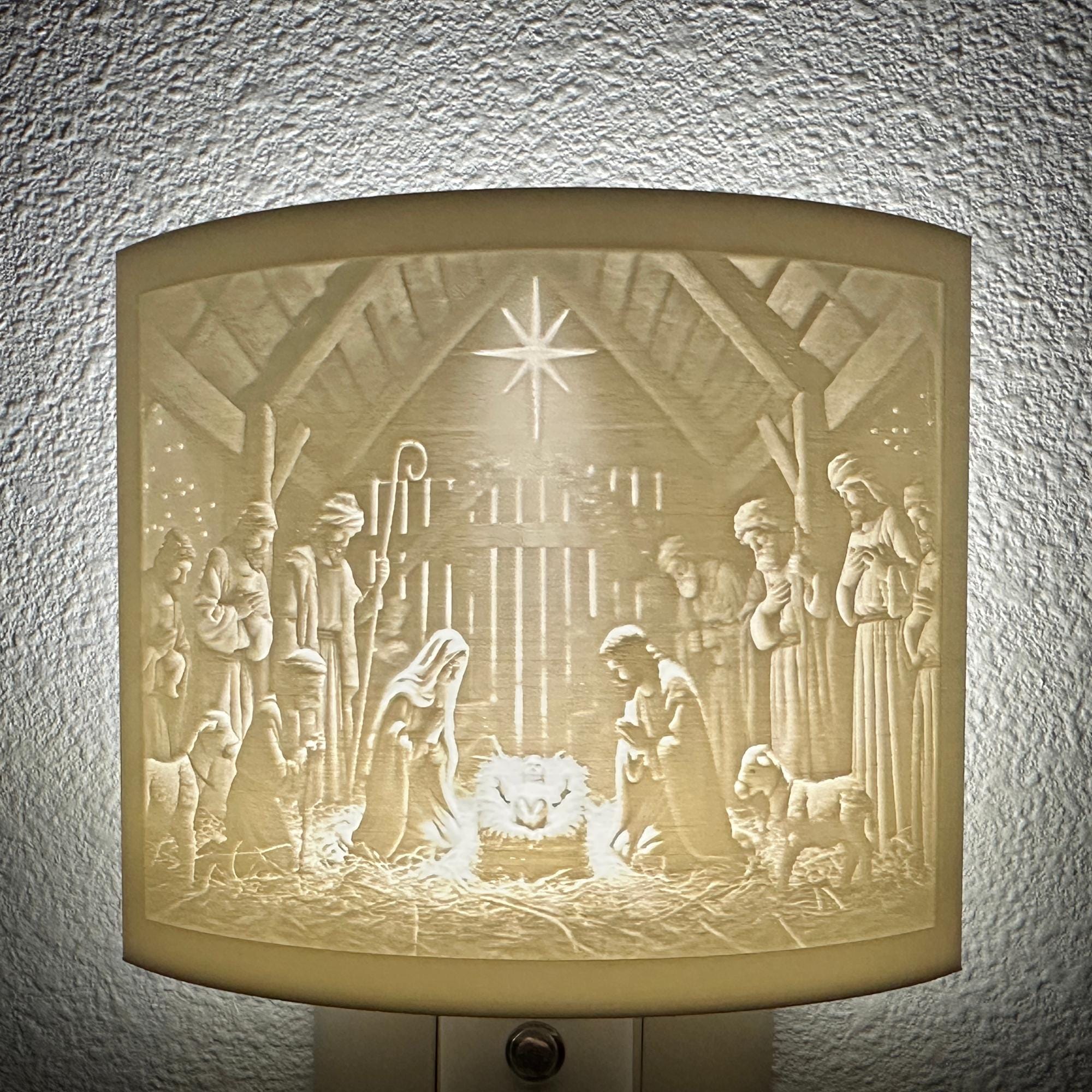 Nativity Scene Night Light - Etsy