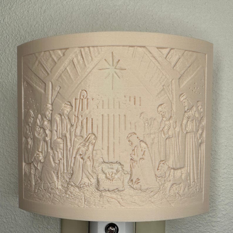 Nativity Scene Night Light - Etsy