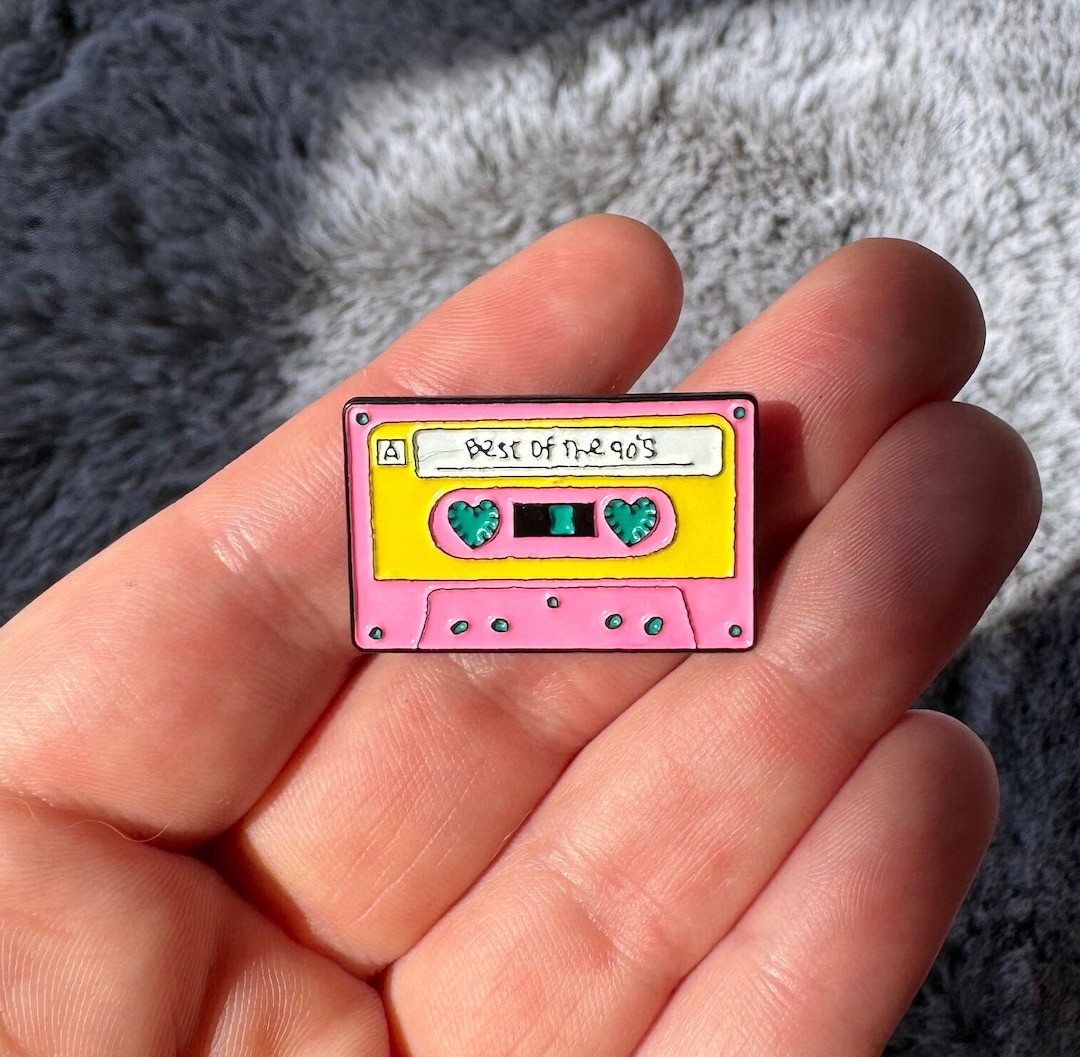 Best of the 90s Cassette Pin Cute Pins Funny Pins Colourful Pins ...