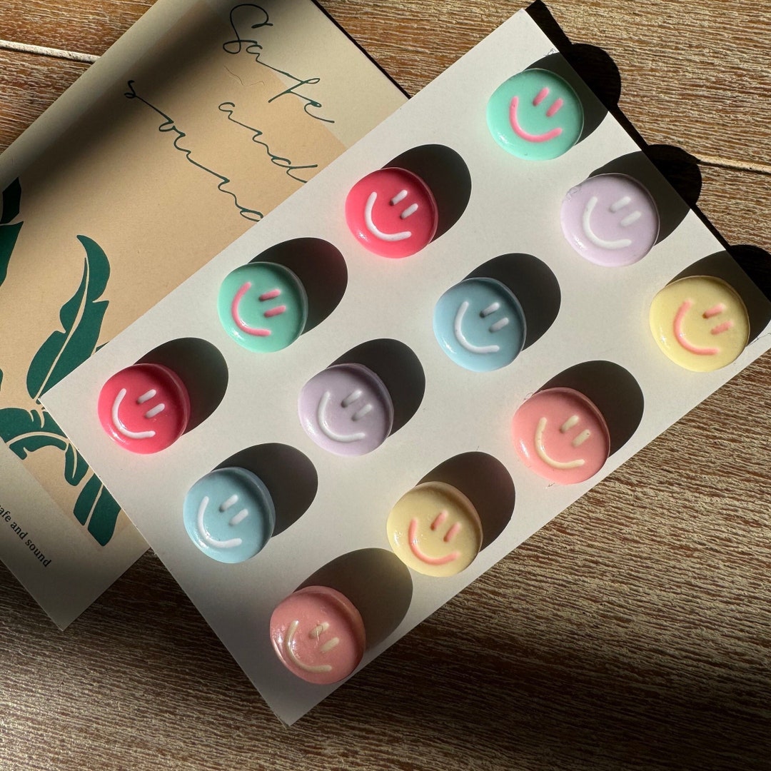 6 Cute Smiley Face Fridge Magnets Funny Fridge Magnets Fun Fridge ...