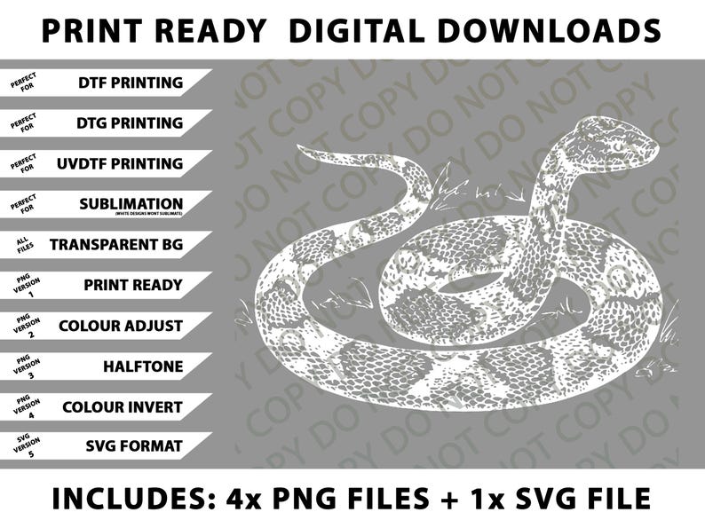 Copperhead Snake Graphic Png Bundle, SVG Files, Digital Downloads - Etsy