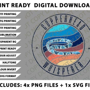 Copperhead Snake Whisperer Png Bundle, SVG Files, Digital Downloads - Etsy