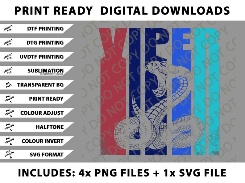 Vintage Viper Snake Png Bundle, SVG Files, Digital Downloads - Etsy