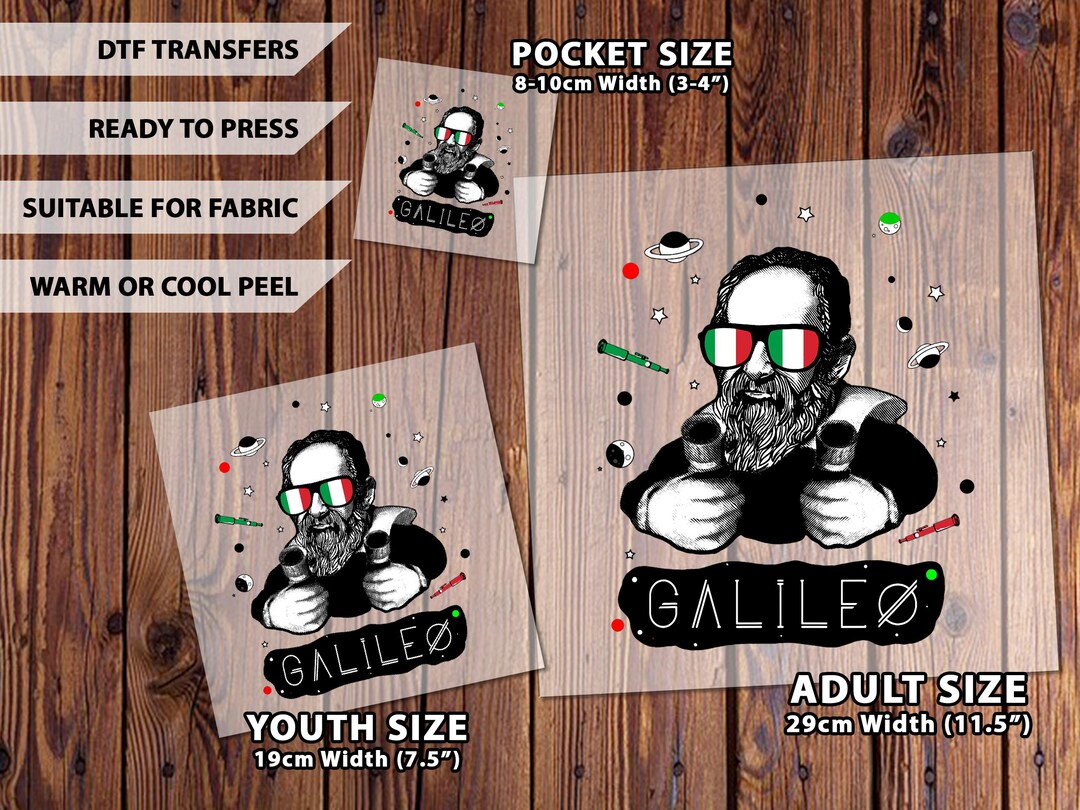 Funny Galileo Meme Italian Science Astronomy T Shirt Dtf Transfer ...