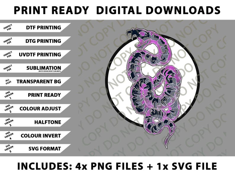 Ghost Snake Png Bundle, SVG Files, Digital Downloads - Etsy