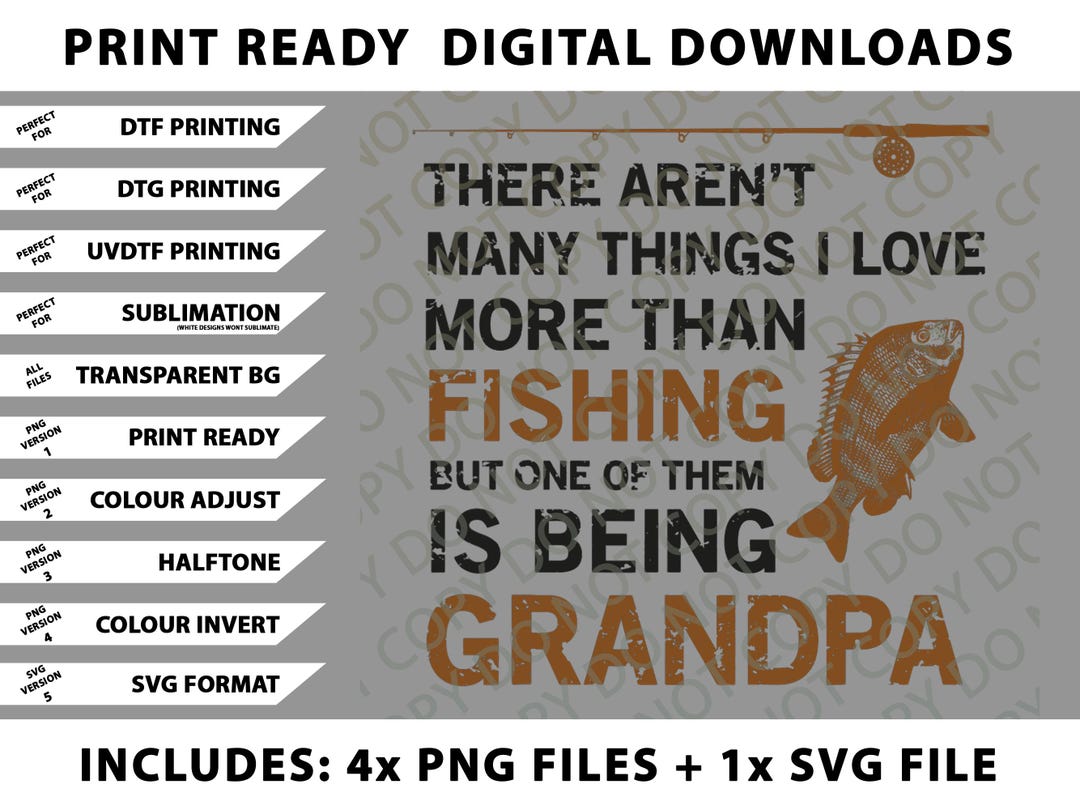 Grandpa There Aren't Many Things I Love More Than Fishing - Etsy