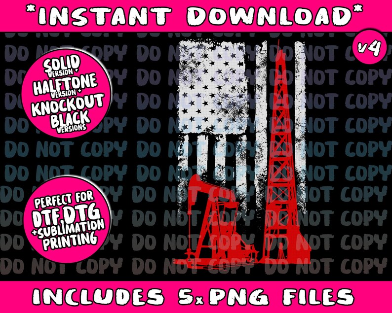 Oilfield Shirt US Flag Oil Rig Shirtpng Bundle, Trending Png, Popular ...