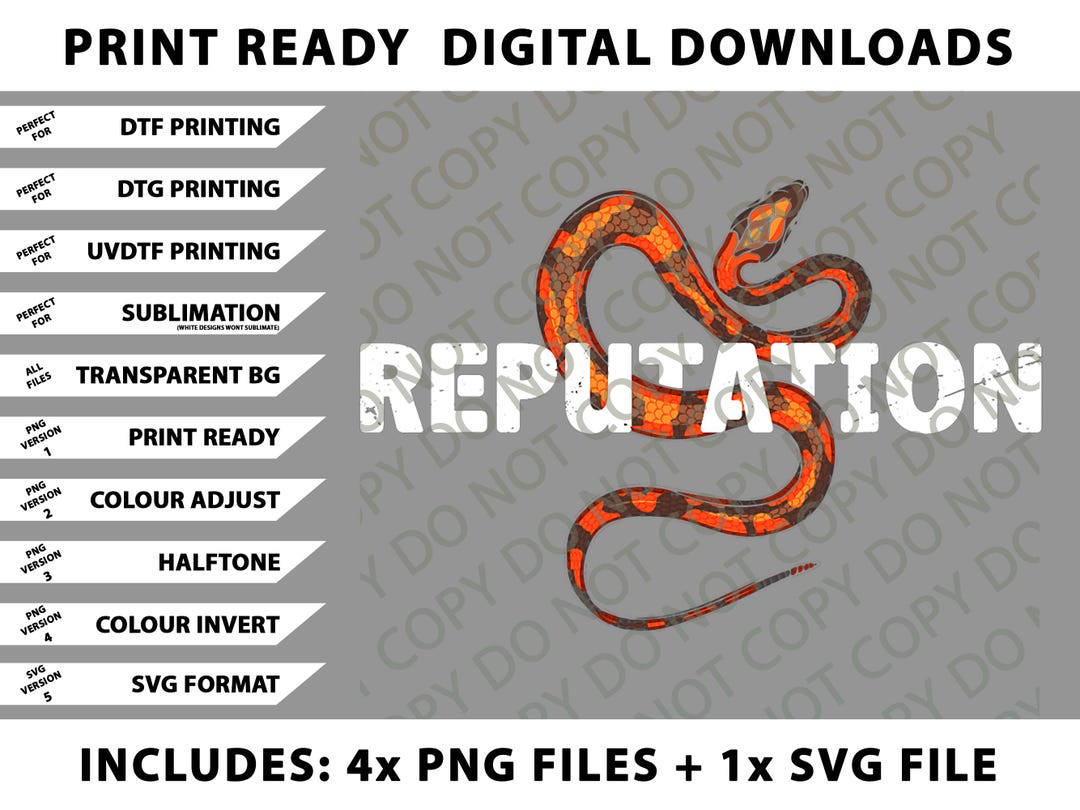 Snake Reputation in World 3 Png Bundle, SVG Files, Digital Downloads - Etsy