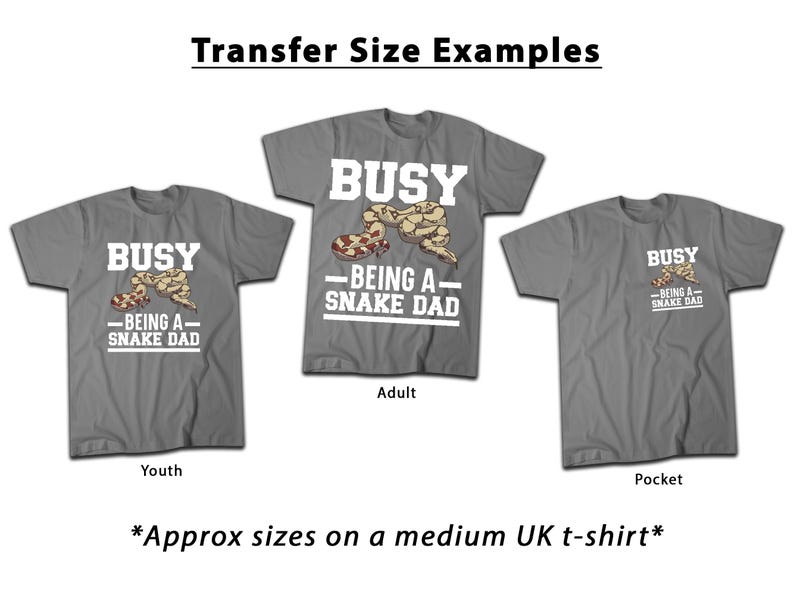 Busy Being A Snake Dad Venom Serpent Reptile Fathers Day Dtf Transfer ...