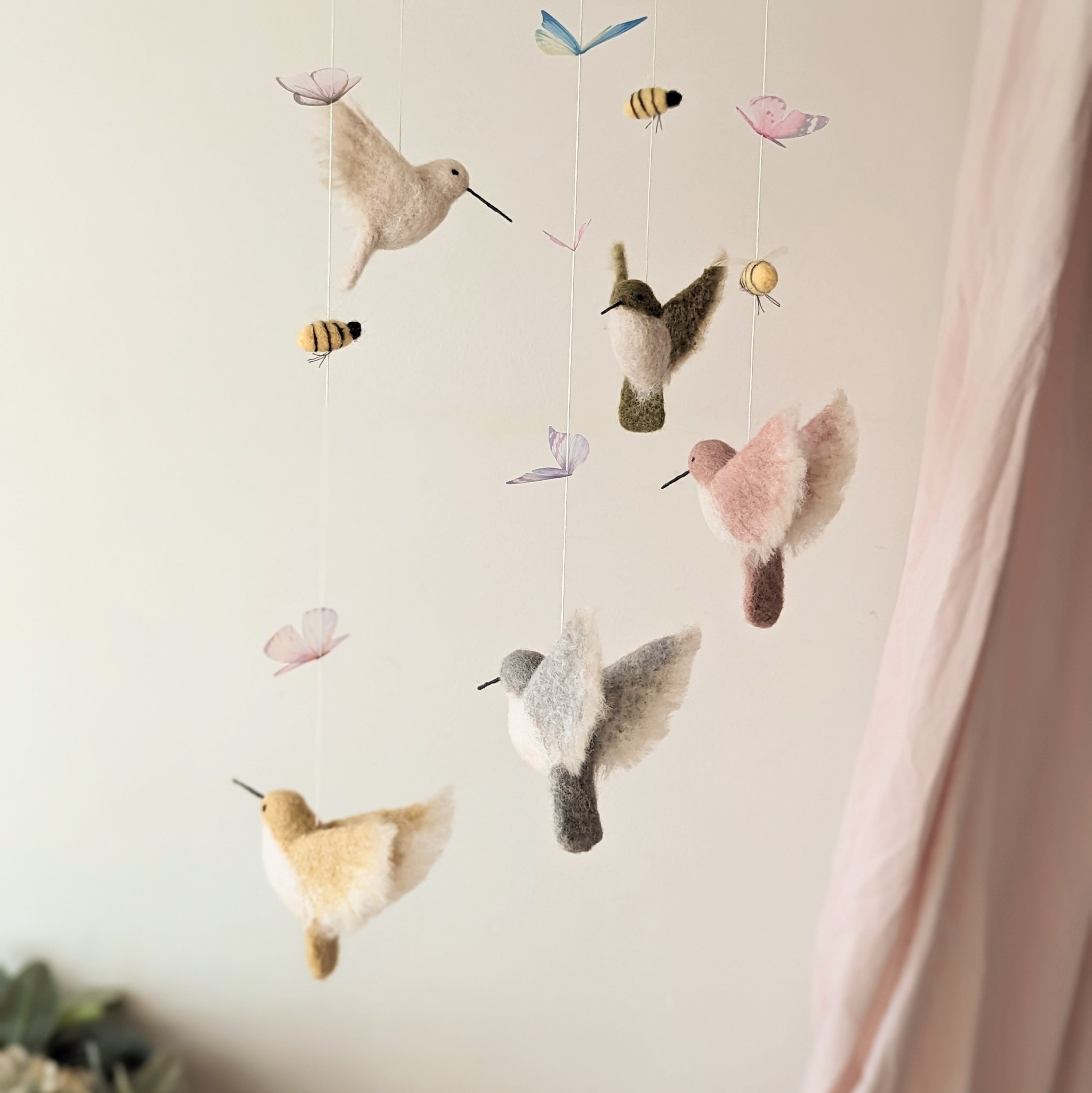 Bird Mobile for Baby, Crib Mobile, Baby Shower Gift, Tropical Baby ...