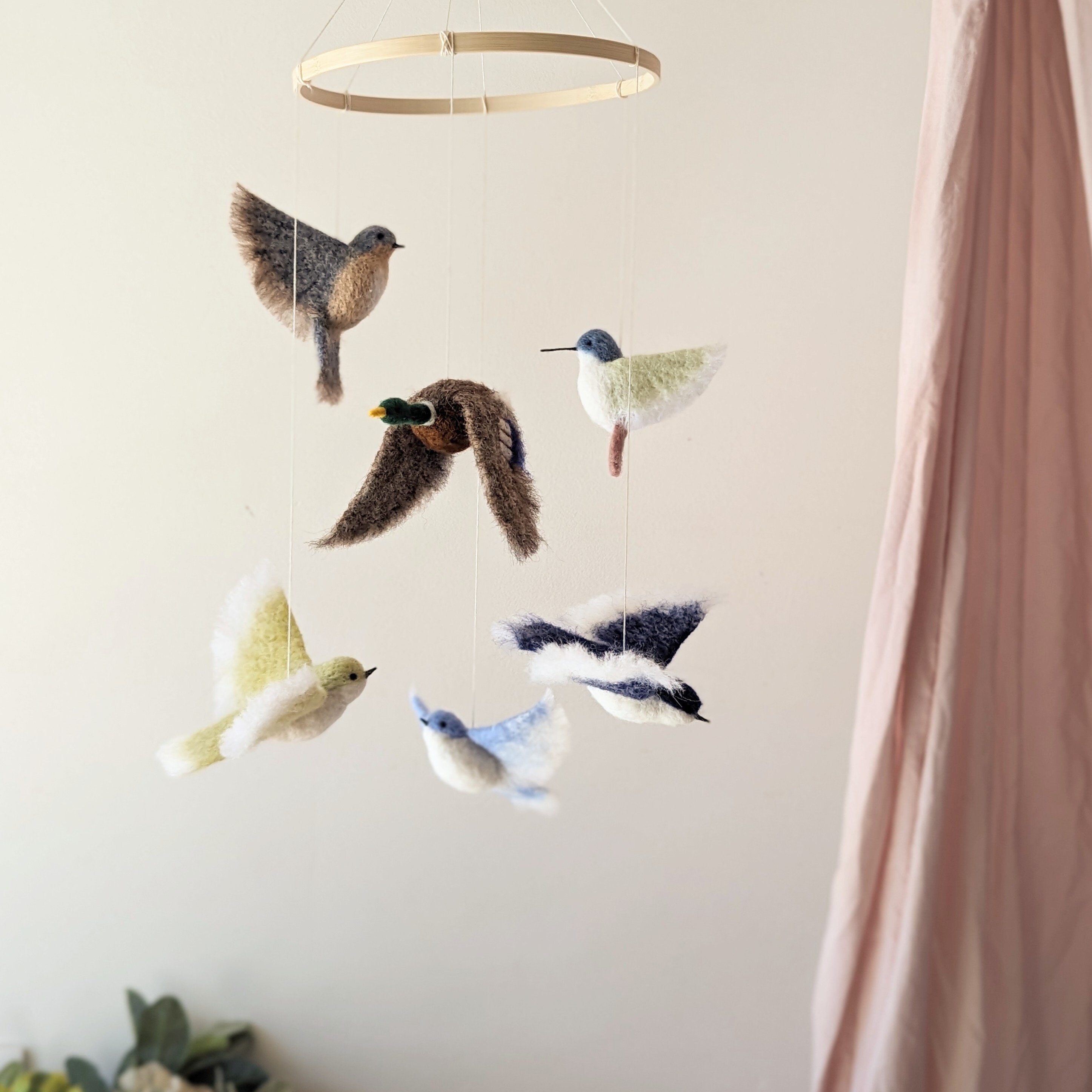 Nursery Mobile, Ducks Baby Mobile, Birds Baby Mobile, Bird Mobile for ...