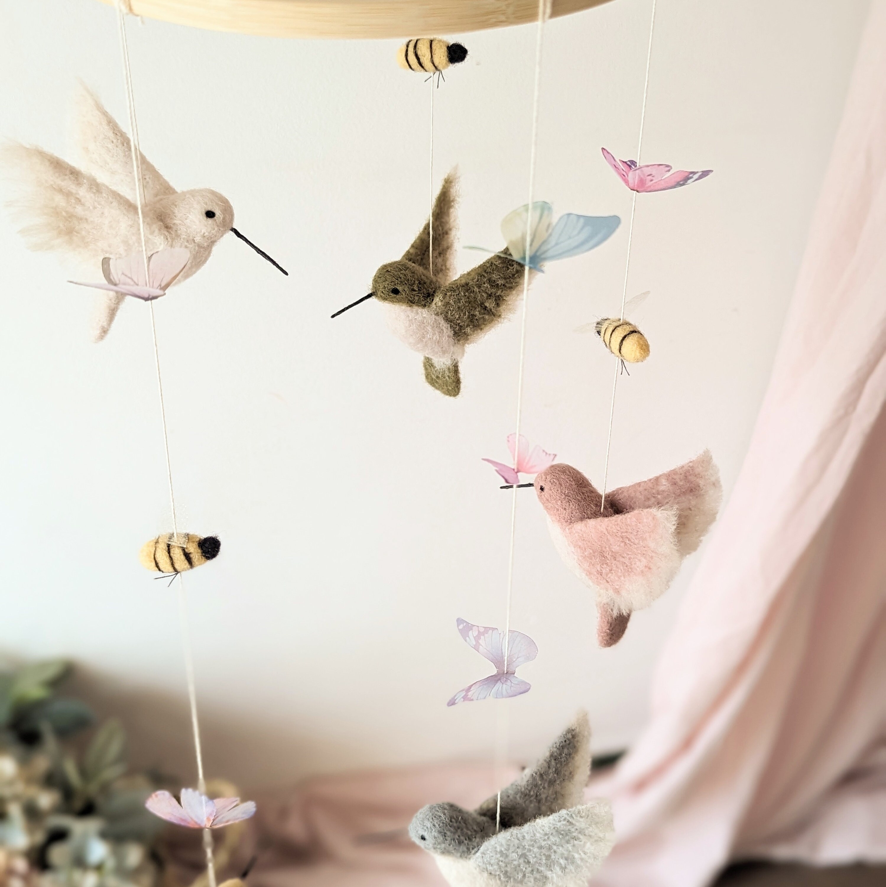 Bird Mobile for Baby, Crib Mobile, Baby Shower Gift, Tropical Baby ...