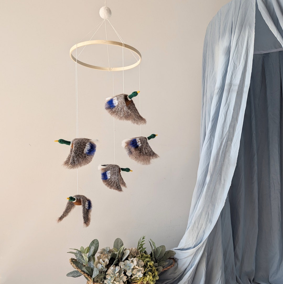 Mallard Ducks Mobile, Hunting Baby Mobile, Hunting Nursery, Birds Crib ...