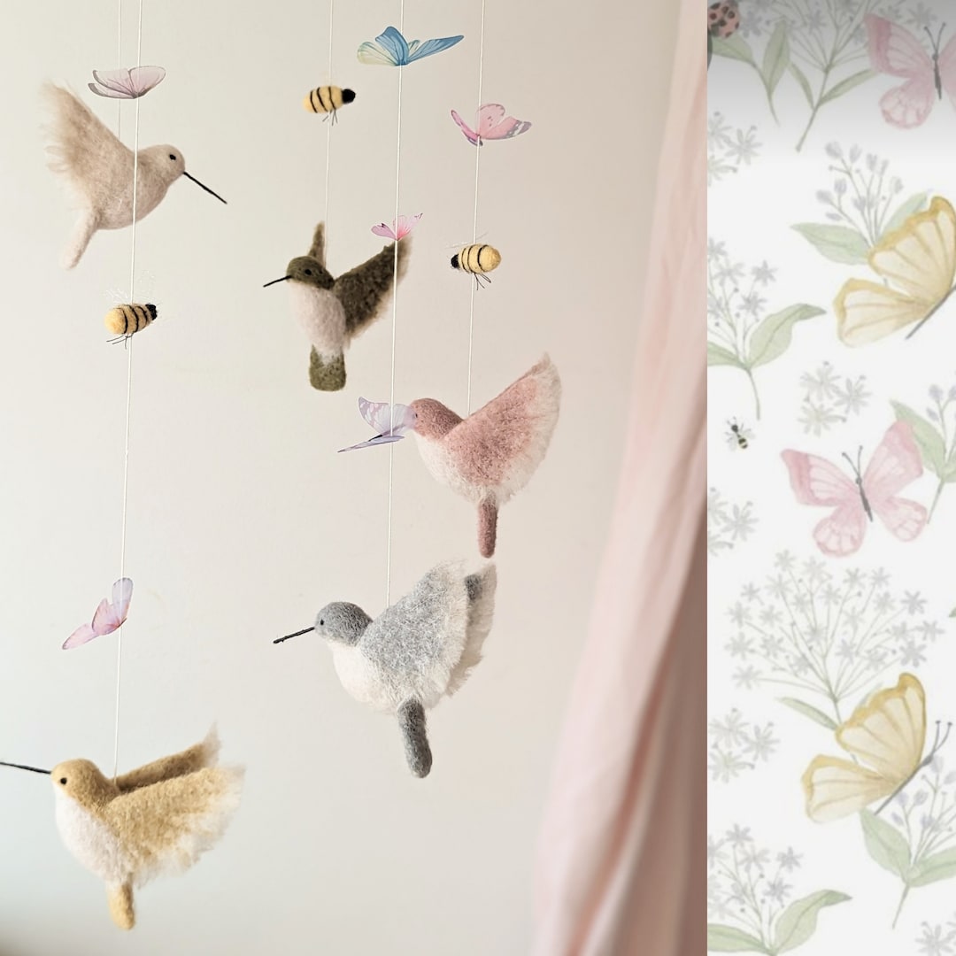 Bird Mobile for Baby, Crib Mobile, Baby Shower Gift, Tropical Baby ...