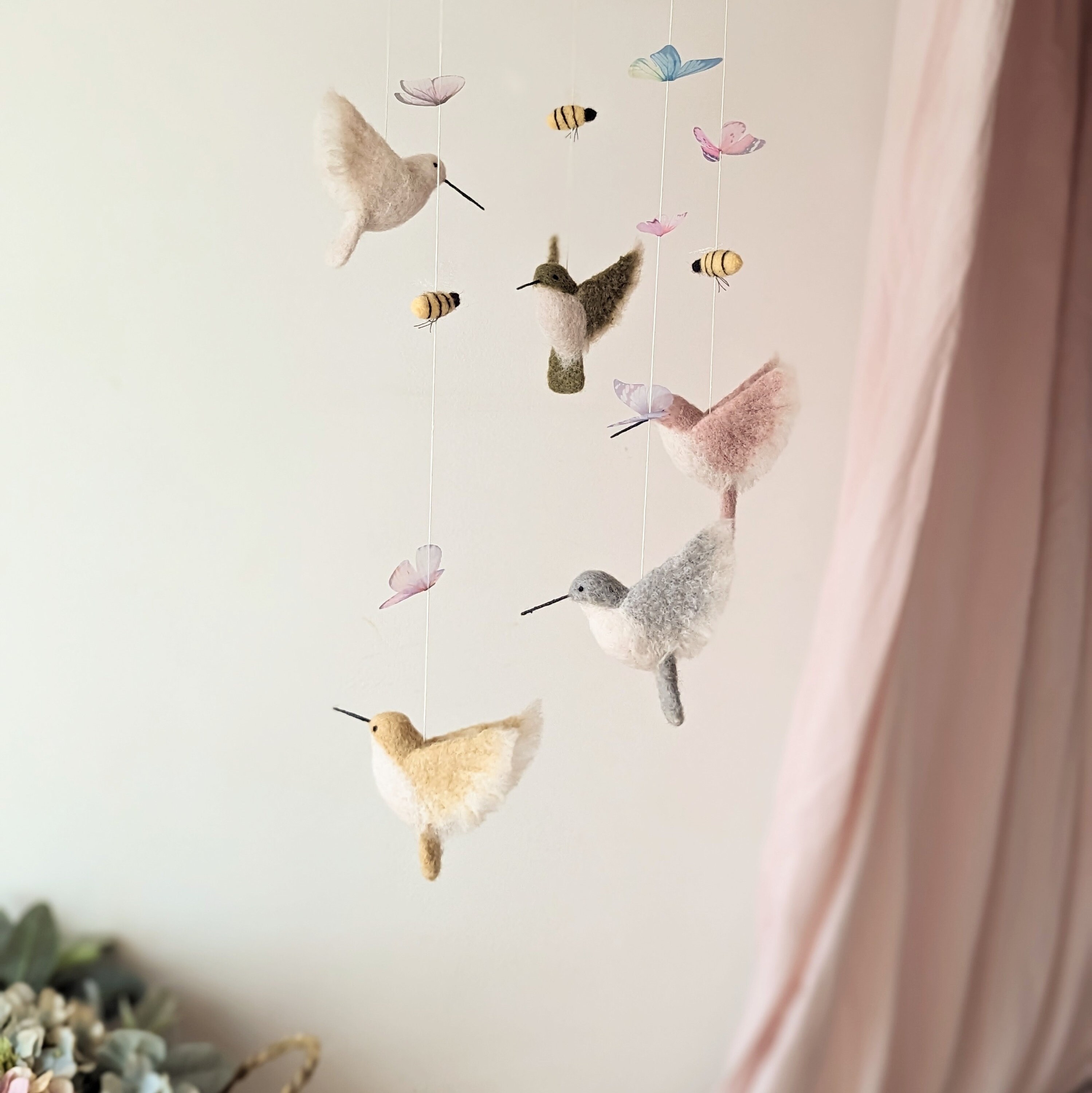 Bird Mobile for Baby, Crib Mobile, Baby Shower Gift, Tropical Baby ...