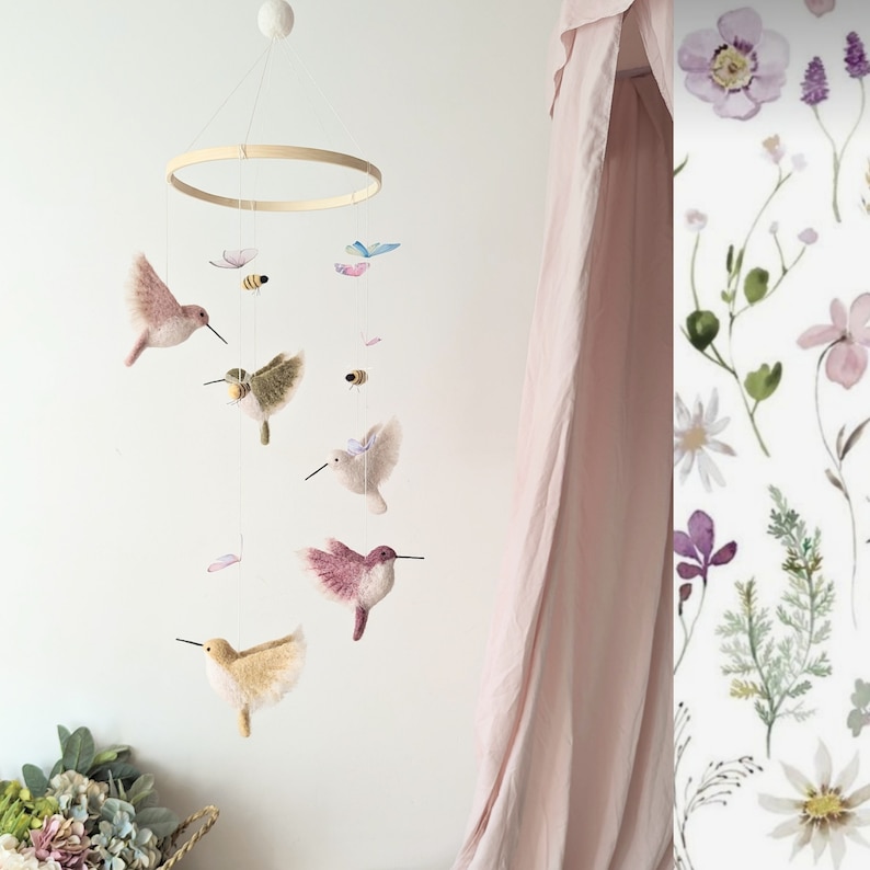 Baby Mobile, Bird Mobile for Baby, Crib Mobile, Baby Shower Gift ...