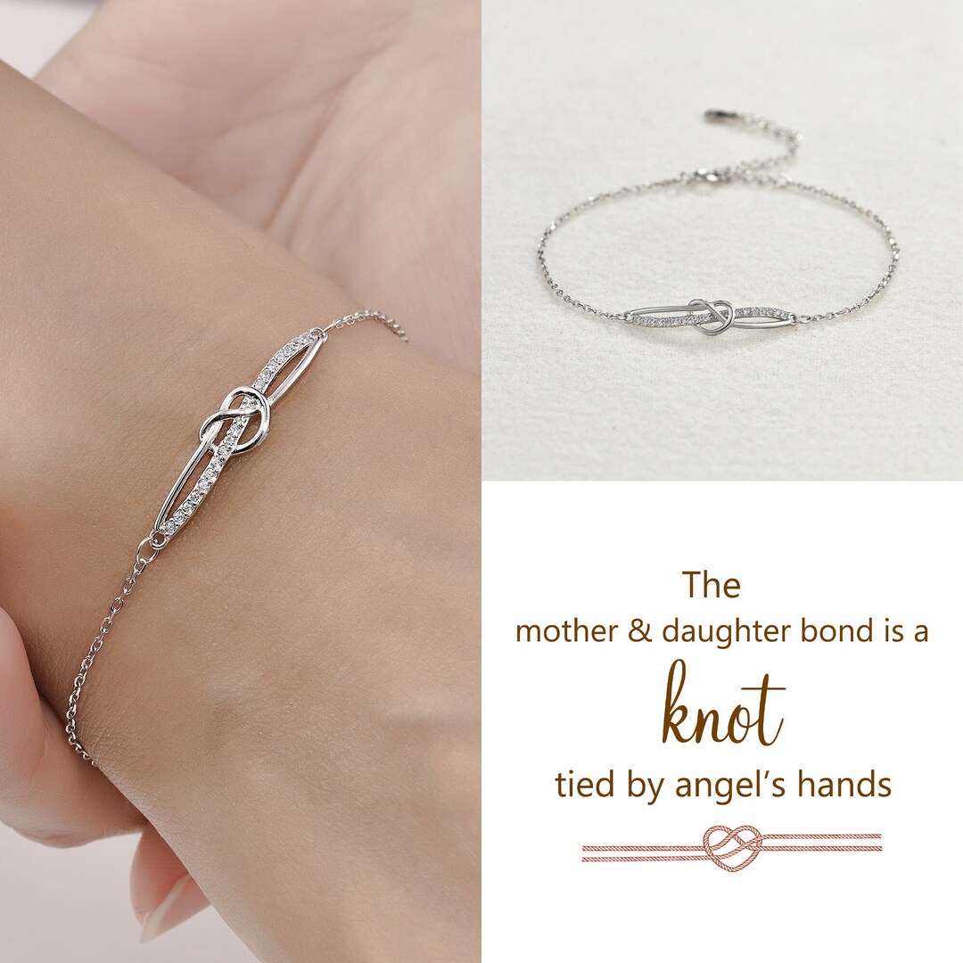 To My Daughter Double Band Knot Bracelet,the Mother & Daughter Bond is ...