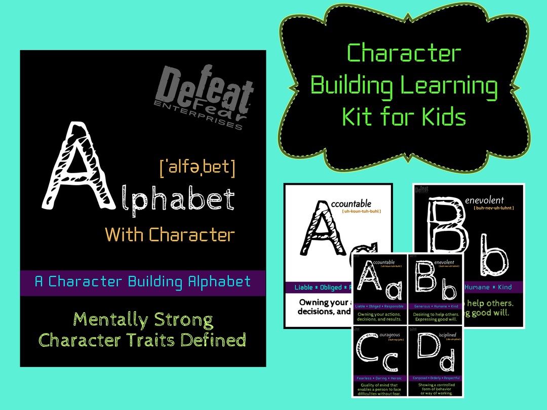 Mental Strength Alphabet: Character-building Learning Kit for Kids ...